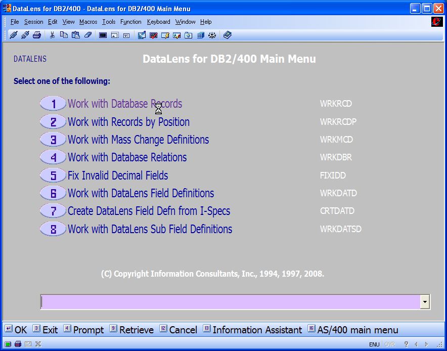 Features of DataLens for DB2/400